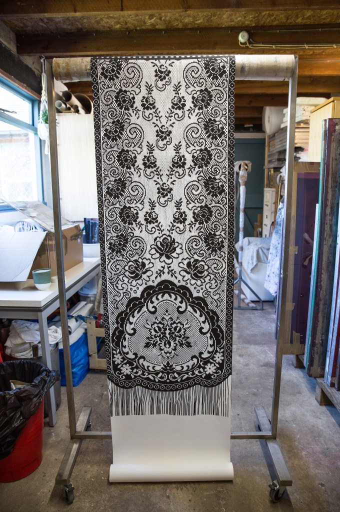 Meet the maker Tracy Kendall designer of extraordinary original wallpapers.